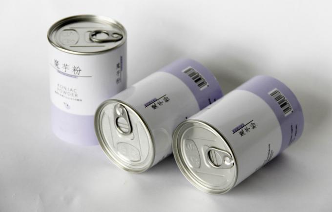 Airtight Paper Cans Packaging with Easy Open Lid for Powder and Dried Food