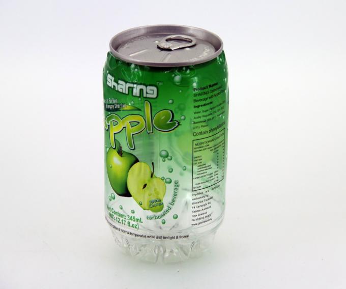 Round Plastic PET Canned Carbonated drink / Beverage Cans 120mm height