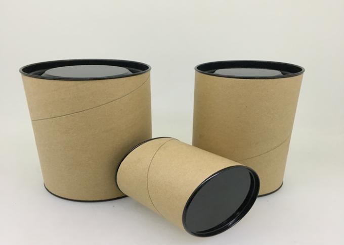 Light Weight Custom Paper Tube With Metal Lid / Biscuit Cookie ...