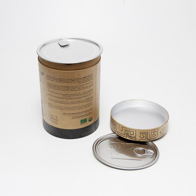 99MM Food Grade Paper Cans Packaging Powder Tea Coffee Bean Oats Paper ...