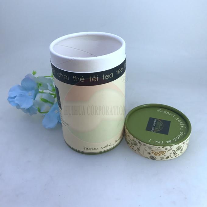 Full Color Printed Large Green Paper Tube Container Cylinder Cardboard ...