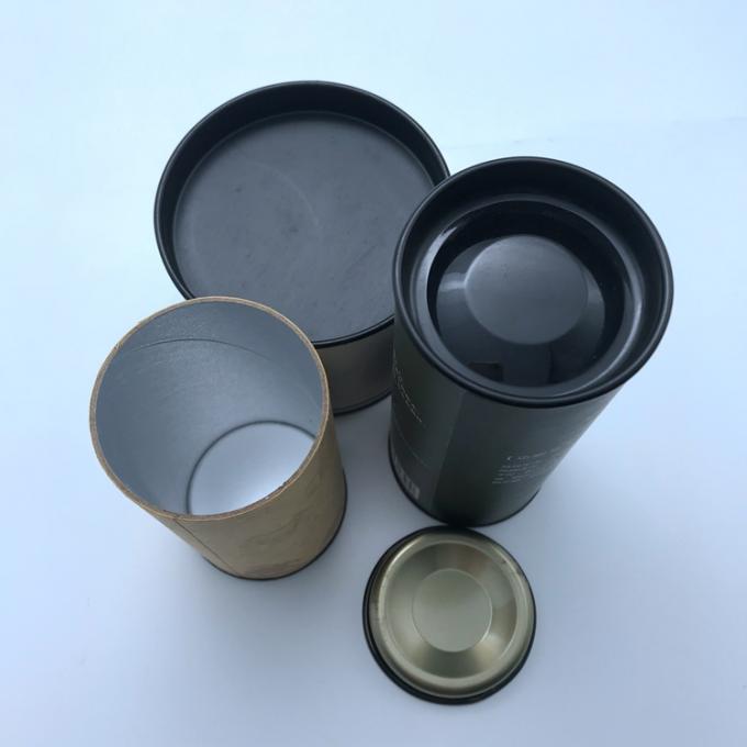 Custom Paper Cans Packaging Cardboard Tea Coffee Container Tube With ...