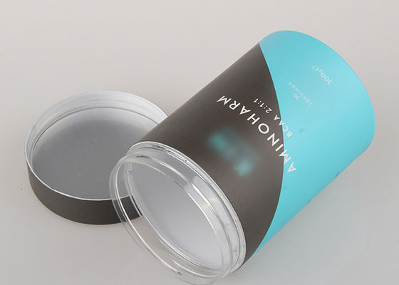 Cylindrical tin / Paper Composite Cans For Food Packaging with Plastic Cap