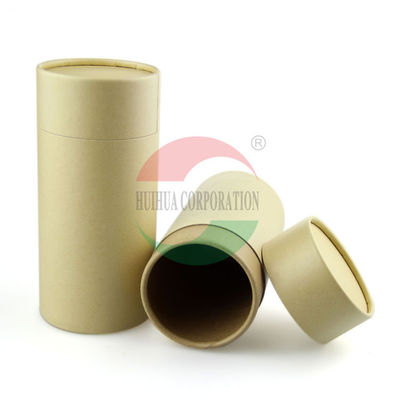 Anti - Rust Paper Tube Packaging With Metal Lid / Tea Tin Paper ...