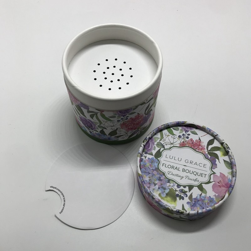 Spices Paper Jar Cardboard Tube Packaging With Powder Shaker Temper Proof