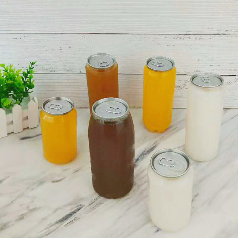 350ml Empty Pet Plastic Beverage Cans Transparent Soft Drink Jars With ...