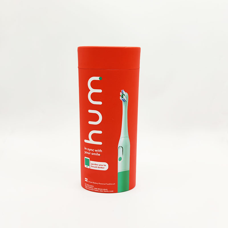 Red FDA Paper Cans Packaging Craft Storage Twist Oval Toothbrush ...