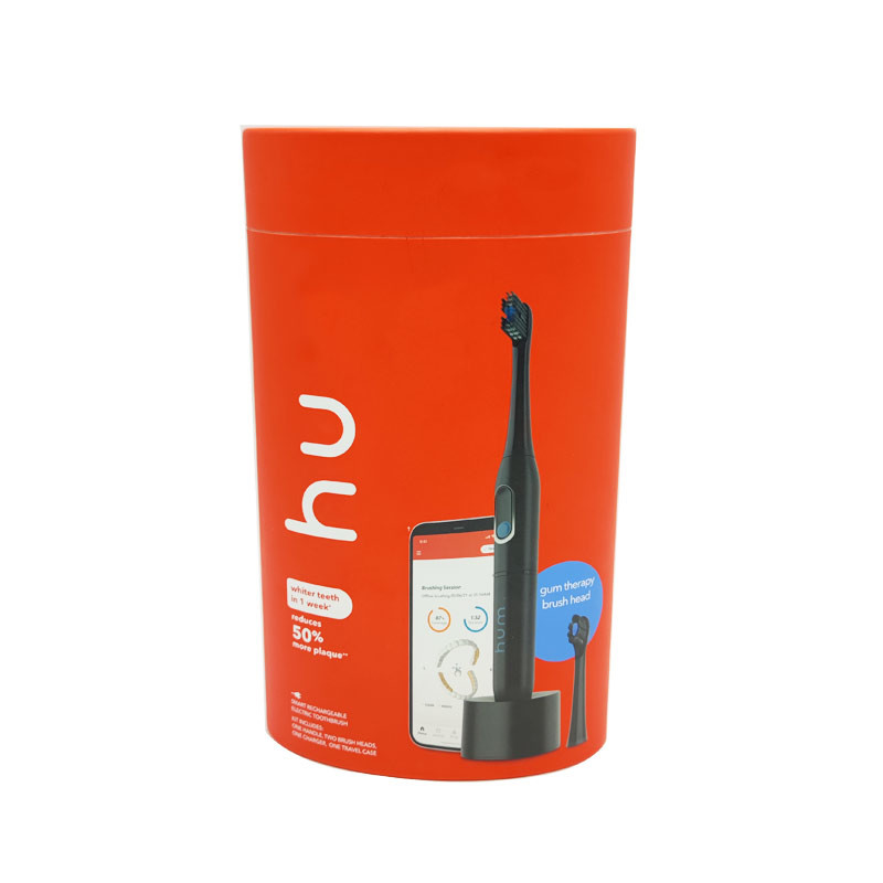 Red FDA Paper Cans Packaging Craft Storage Twist Oval Toothbrush ...