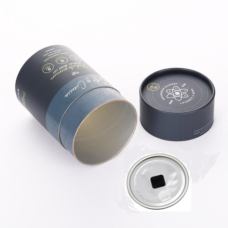 99MM Food Grade Paper Cans Packaging Powder Tea Coffee Bean Oats Paper ...