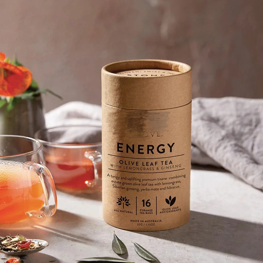 Biodegradable Tea Bag Cylinder Packaging Round Cardboard Cans Recycled ...