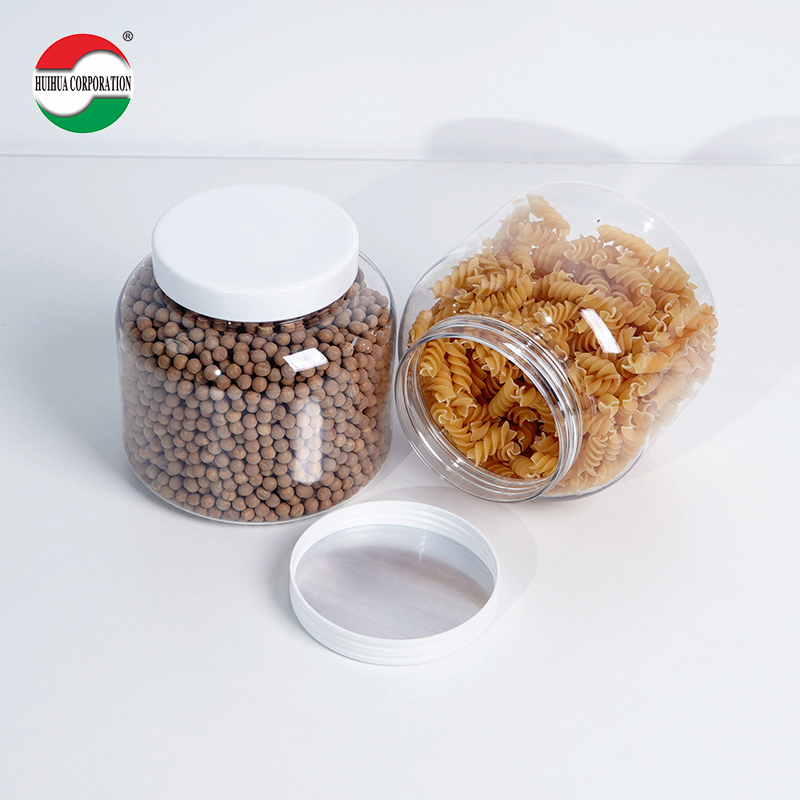 Different Capacity OEM Service Clear PET Can Plastic Jar for Milk ...