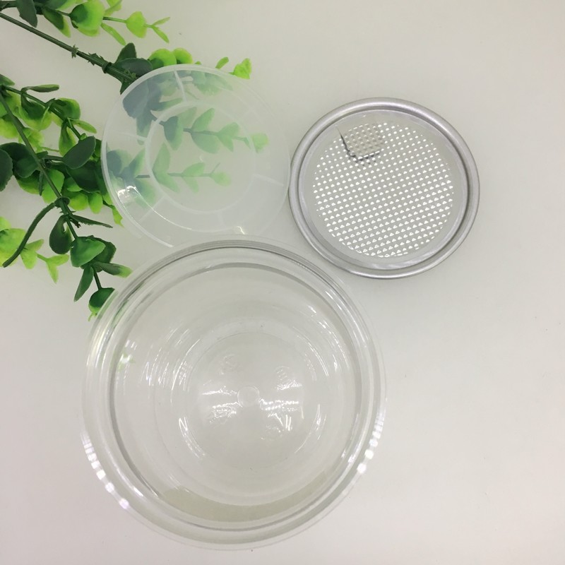 Aluminum Pull Tab Lid Plastic Cylinder Containers /Food Packaging Canister