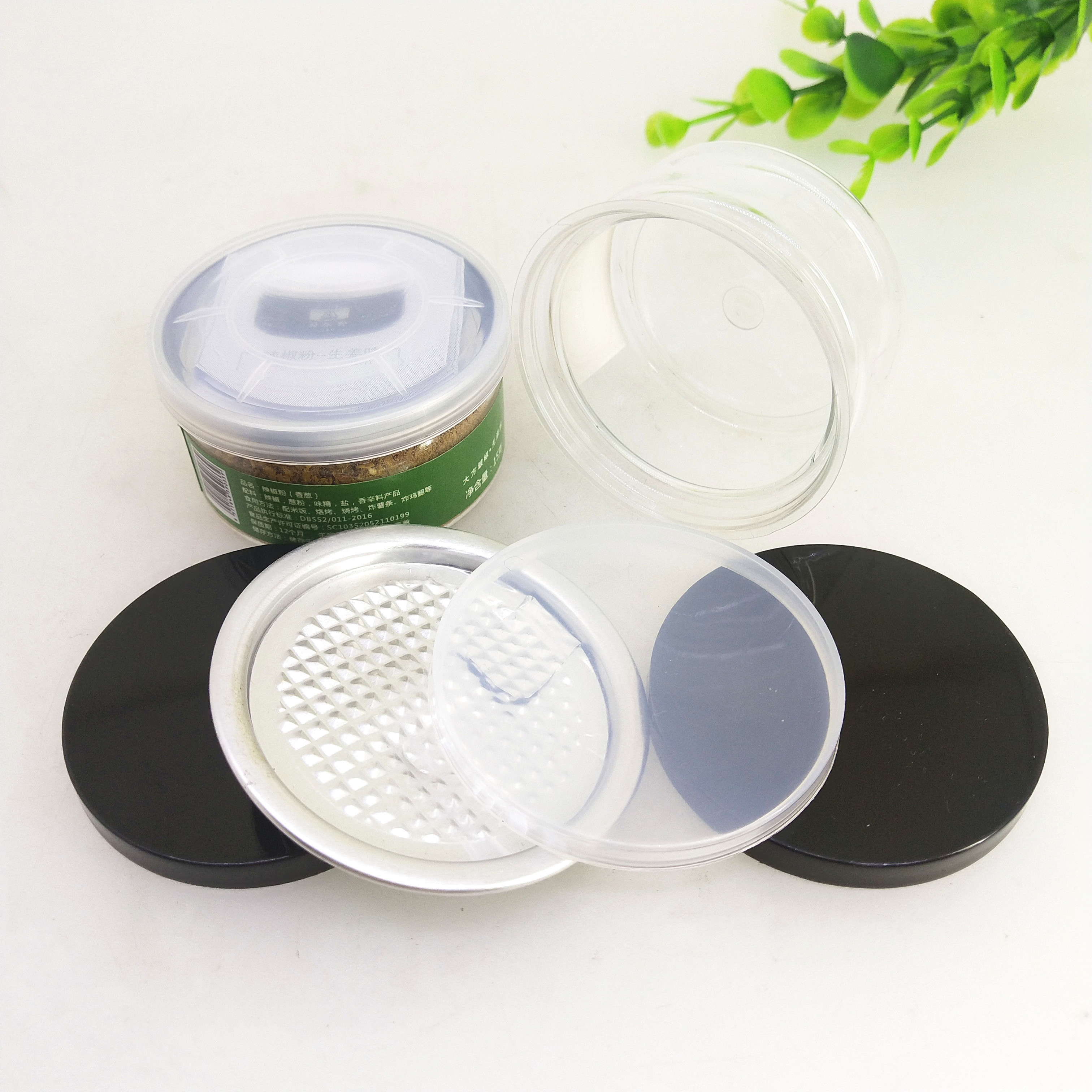 Embossing Logo Clear Plastic Cylinder , Flower Easy Open Pop Top ...