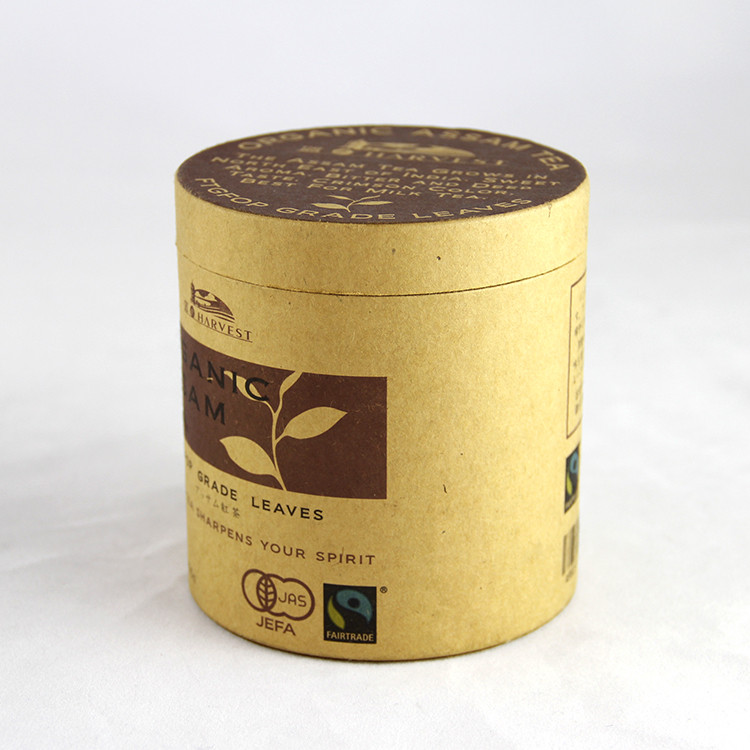 Eco-friendly Brown Kraft Paper Cans Packaging for Flower Tea and ...