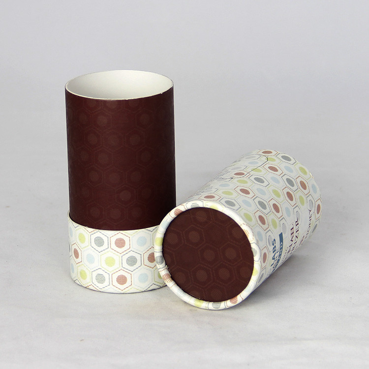 Eco-friendly Cylinderl Kraft Paper Can Packaging for Cosmetics and Skin ...