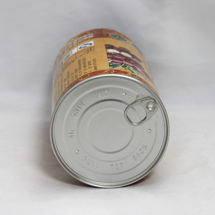Eco-friendly Cylinder Full Opening Easy Open Lid Paper Composite Cans ...