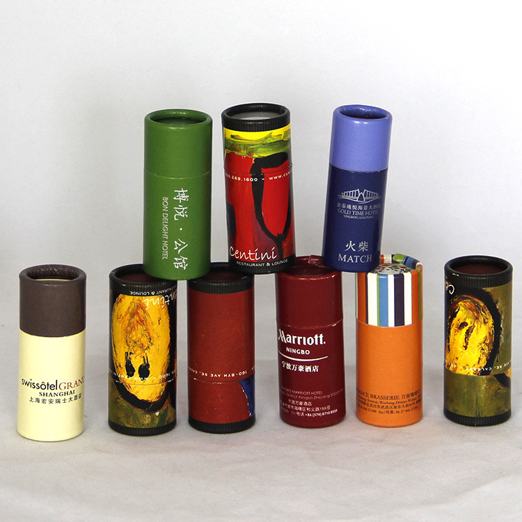 Cylinder Colorful Recyclable Paper Cans Packaging for Food Cosmetics ...
