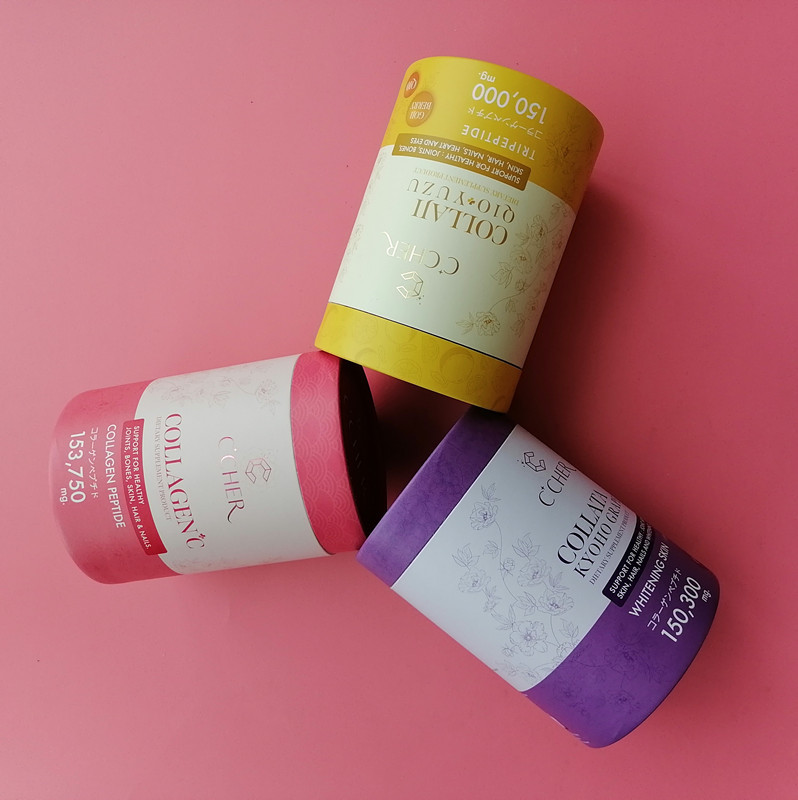 Factory Embossing Carbon Paper Composite Cans Inner PET Screw Jar ...