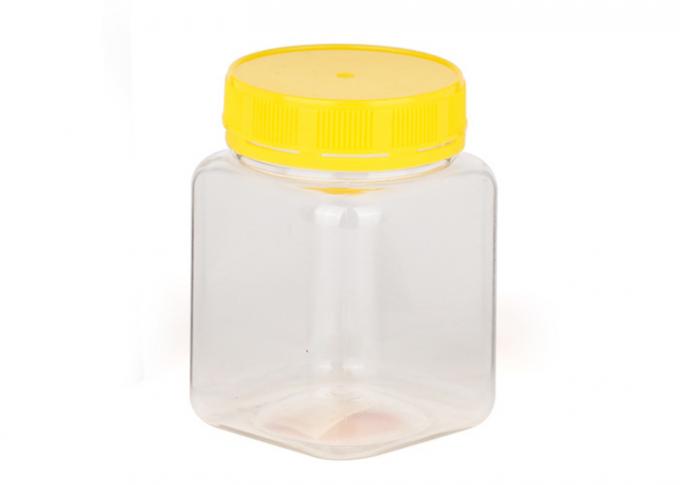 Irregular Shape Canned Food Clear Pet Jars Plastic Jar With Handle