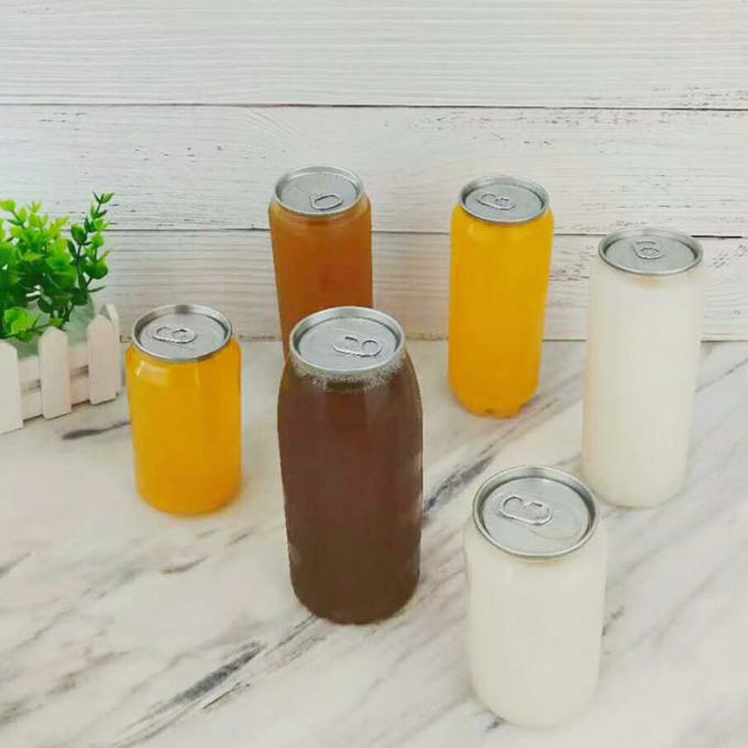 350ml Empty Pet Plastic Beverage Cans Transparent Soft Drink Jars With ...