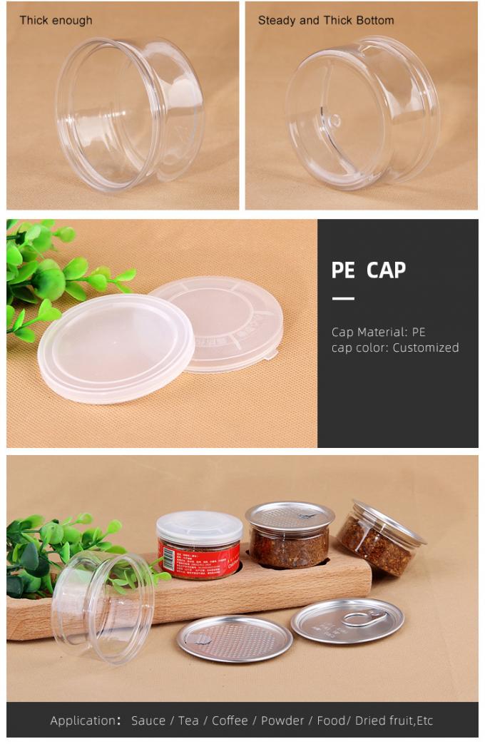 Embossing Logo Clear Plastic Cylinder , Flower Easy Open Pop Top ...