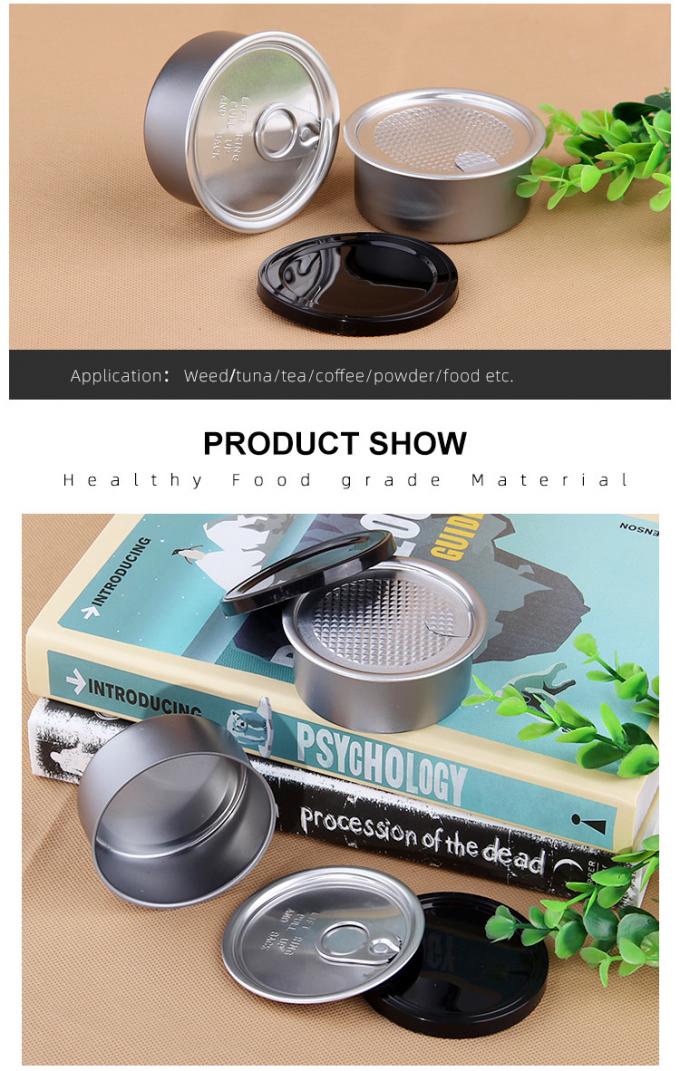 FDA Empty Tin Cans / Pop Top Easy Open Canned Fishery Ring Pull Metal ...